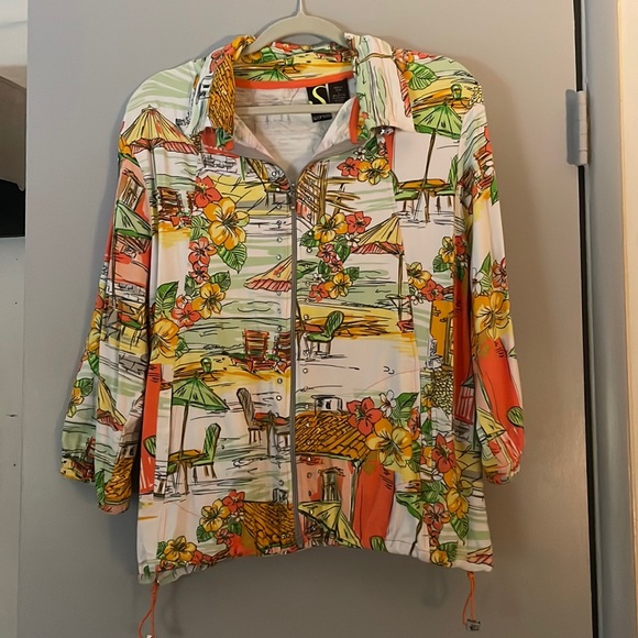 Sportelle | Jackets & Coats | Sportelle Beach Scene Jacket | Poshmark